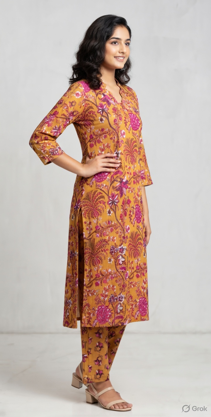 TWIN BLATT WOMEN TRENDING STRAIGHT CUT KURTHI – Tuwin Blatt